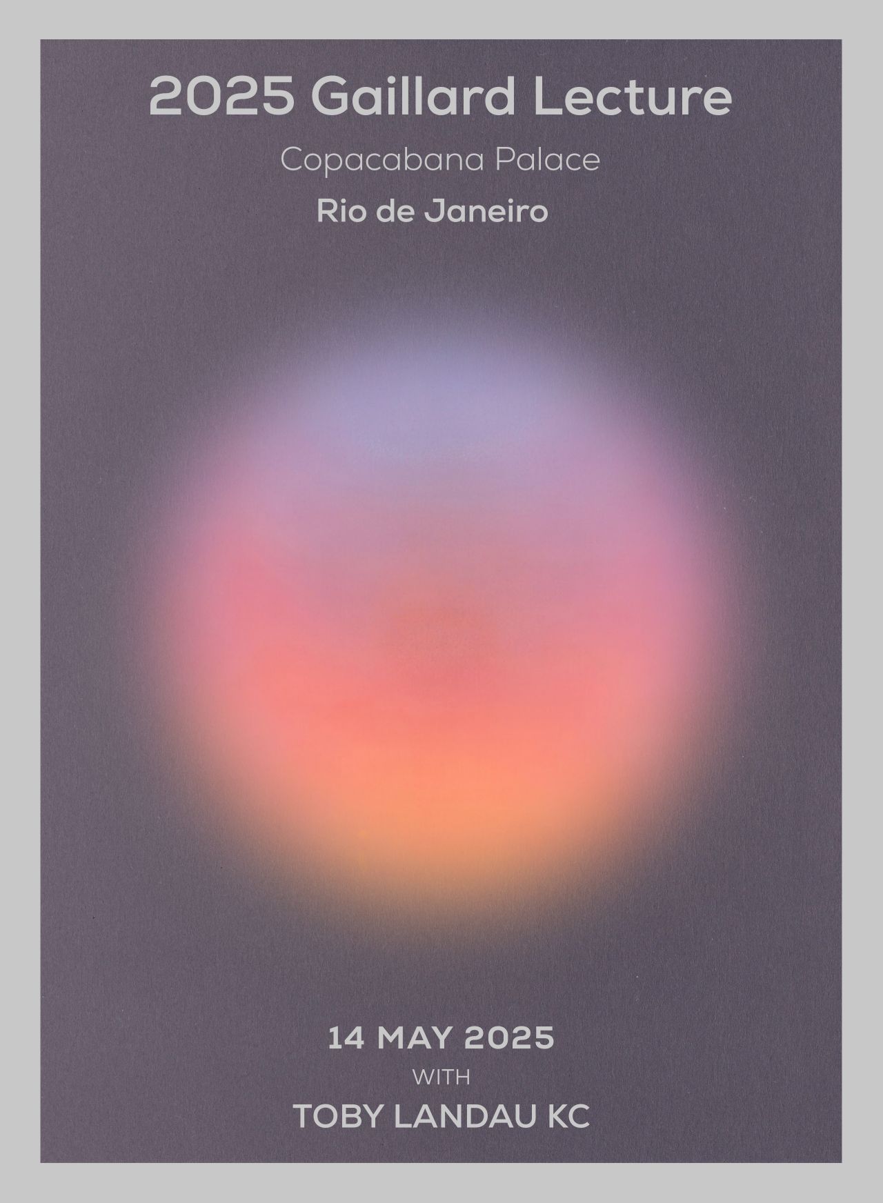 2025 Gaillard Lecture with Toby Landau KC in Rio de Janeiro (14 May ...